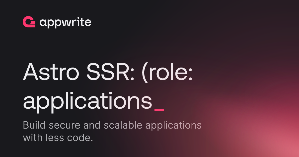 Astro Ssr Role Applications Missing Scope Account Threads